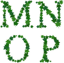 Letter m sign design template element Royalty Free Vector