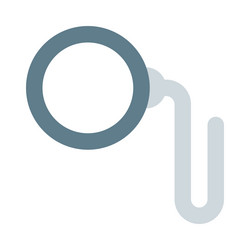 Monocle a glass for one eye Royalty Free Vector Image