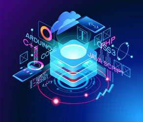 Programming web banner Royalty Free Vector Image