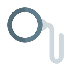 Monocle a glass for one eye Royalty Free Vector Image