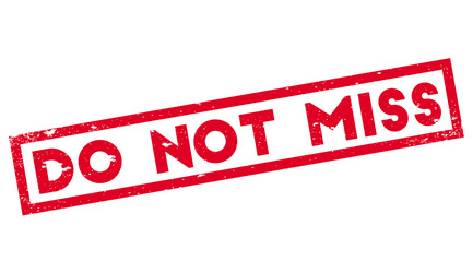 Do not miss rubber stamp Royalty Free Vector Image