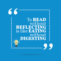 Inspirational motivational quote to read without Vector Image