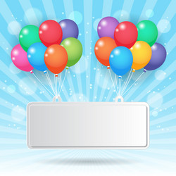 Balloon banner Royalty Free Vector Image - VectorStock