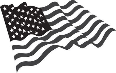 American Flag Grayscale Vector Images (46)