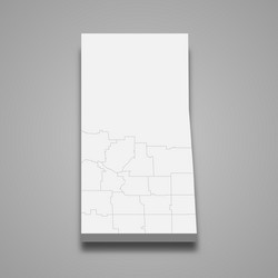Simple outline map of saskatchewan is a province Vector Image