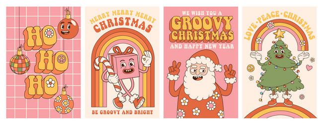 Groovy Christmas Vector Images (over 1,200)