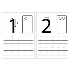 How to write number practice writing numbers wr Vector Image