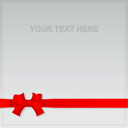 Red bow isolated transparent background Royalty Free Vector