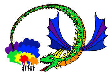 Green dragon emotion sticker dragon emotions sad Vector Image