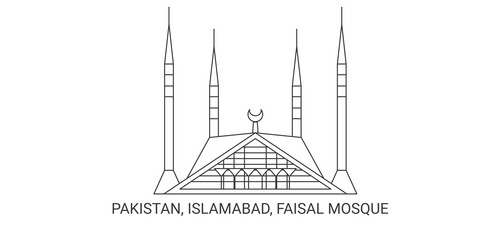 Faisal Mosque Drawing