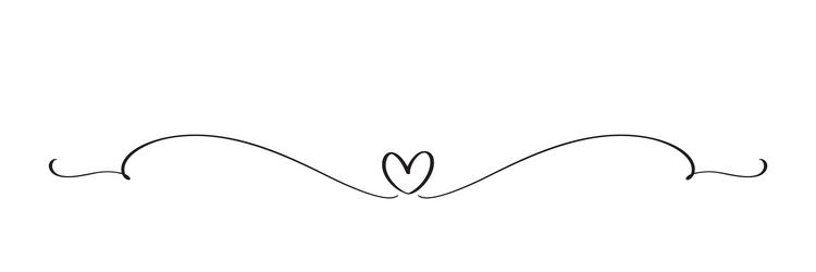 Hand drawn border flourish separator calligraphy Vector Image