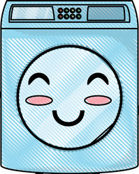 Kawaii cleaning utensils design Royalty Free Vector Image