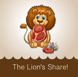 Lion Eating Vector Images (over 290)