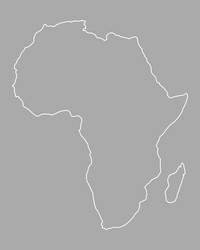 Map of africa Royalty Free Vector Image - VectorStock