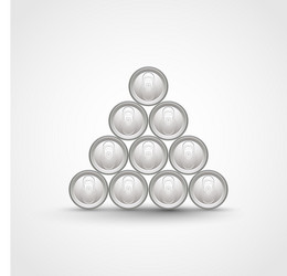 Can top view Royalty Free Vector Image - VectorStock