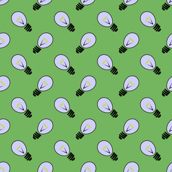 Yellow lamp seamless pattern Royalty Free Vector Image