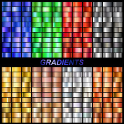 Set skin gradient Royalty Free Vector Image - VectorStock