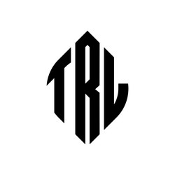 Trl circle letter logo design Royalty Free Vector Image
