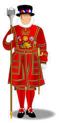 Queens guard Royalty Free Vector Image - VectorStock