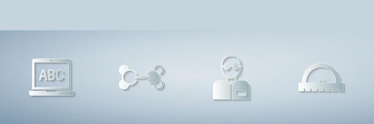 Set microscope protractor grid trigonometric Vector Image