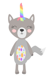 Cute girl show jolly emotion and face expression Vector Image