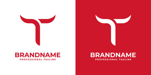 Letter r bull logo suitable for any business Vector Image