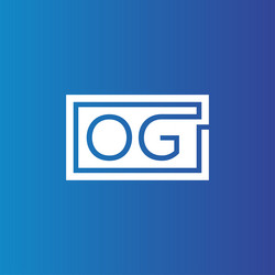 Creative letter logo design initials og Royalty Free Vector