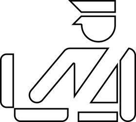 Border control concept customs officer check Vector Image