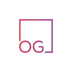 Creative letter logo design initials og Royalty Free Vector