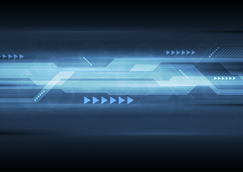 Dark blue abstract technology background Vector Image
