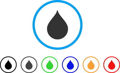 Drop rounded icon Royalty Free Vector Image - VectorStock