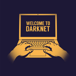 Darknet infographics linear icons collection Vector Image