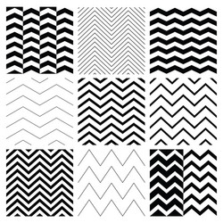 Geometric monochrome seamless background patterns Vector Image