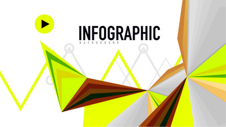 Modern triangle presentation template Royalty Free Vector