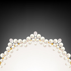 Pearl border Royalty Free Vector Image - VectorStock