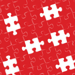 Color puzzle advertising post set Royalty Free Vector Image