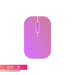 Set computer mouse rectangular shape Royalty Free Vector