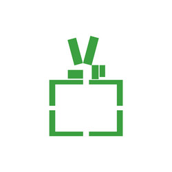 Two hand symbol logo Royalty Free Vector Image