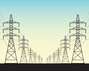 Power line Royalty Free Vector Image - VectorStock