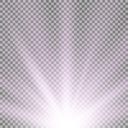 Rays of light from below white color Royalty Free Vector