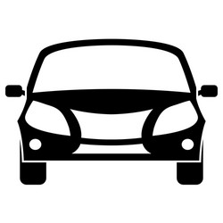 Car icon front view Royalty Free Vector Image - VectorStock