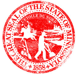Minnesota state seal Royalty Free Vector Image