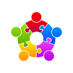 Community union support Royalty Free Vector Image