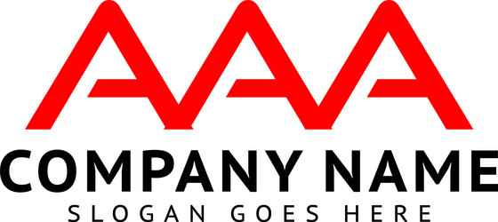 Initial letter aaa logo icon design template Vector Image