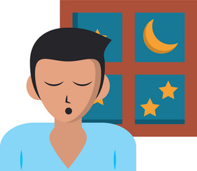 Sleep and rest cartoons Royalty Free Vector Image