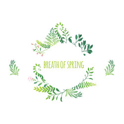 Cartoon abstract green plant pattern Royalty Free Vector