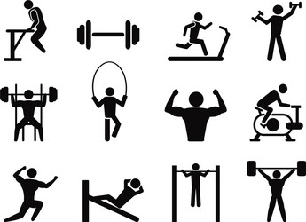 Bodybuilding and powerlifting Royalty Free Vector Image
