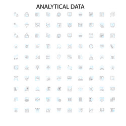 Integration line icon outline symbol Royalty Free Vector