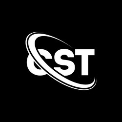 Cst circle letter logo design Royalty Free Vector Image