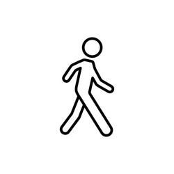 Line man icon on white background Royalty Free Vector Image